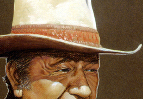 Adventures in Portrait Art; John Wayne. - Gary Whitley Illustration