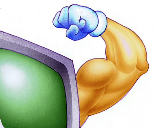 Computers And Creativity. - Gary Whitley Illustration